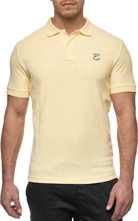 Indicode Herren Wadim Poloshirt aus Baumwolle | Herrenpoloshirt Polokragen Baumwollshirt Anise Flower, XXL