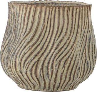 Bloomingville Dua Blumentopf, Grün, Steingut, T19xH17 cm