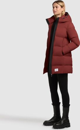 Khujo Steppjacke KHUJO TANARE3, Damen, Gr. S, rot (dunkelrot), 100% Nylon, unifarben, regular fit, eingesetzt elastischer Bund, Jacken Steppjacke, Topseller