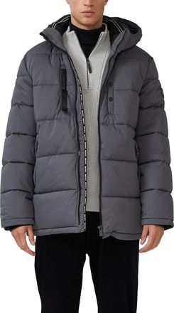 s.Oliver Wasserabweisende Pufferjacke mit abnehmbarer Kapuze und sportiven Details