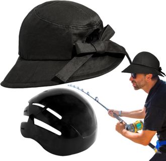 Generic Helm f&uuml;r Damen und Erwachsene, tragbar, f&uuml;r Damen, mit Sonnenschutz, breite Krempe, leicht, abnehmbar, winddicht, f&uuml;r Wandern, Camping, Sport, Alltag