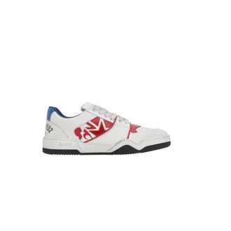 Dsquared2 Low-Top Vintage Leder-Sneakers - - Shoes - Herren - Wei&szlig; - 41 EU
