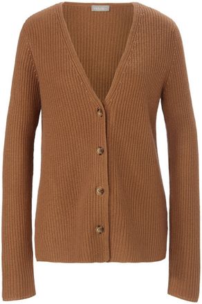 include Strickjacke aus Seide und Kaschmir include braun