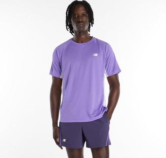 New Balance Herren Tournament Novelty Top in Blau, Poly-Strick, Gr&ouml;&szlig;e L