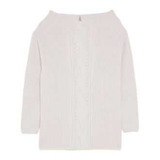 Patrizia Pepe Grobstrick-Rundhalspullover - - Knitwear - Damen - Grau - M