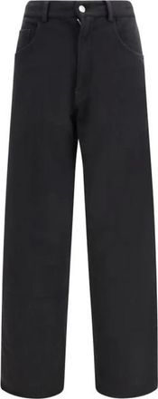 Maison Margiela Femme, Pantalons, Noir, Taille: 40 FR Cotton Pantalons