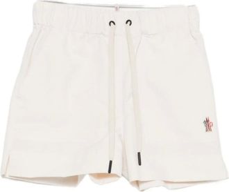 Moncler Femme, Shorts, Blanc, Taille: 36 FR Technical Froiss&eacute; Shorts