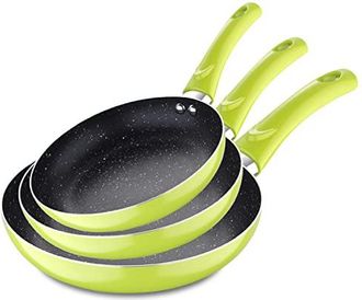San Ignacio Molen | Antihaftende Bratpfannen | 3-teiliges Set | Aus Gepresstem Aluminium | Bratpfannenset mit 20, 24 und 28 cm Durchmesser | F&uuml;r alle Herdarten Ge
