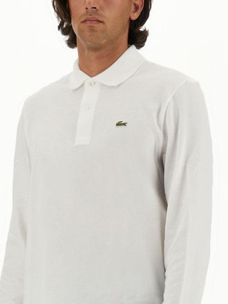 Lacoste Logo Cotton Polo Shirt - White