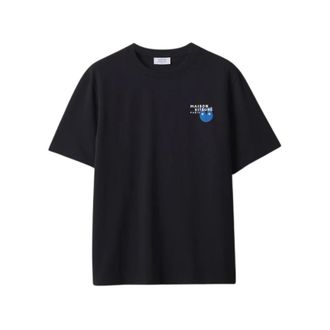 Maison Kitsun&eacute; Homme, Tops, Noir, Taille: XL MK H26 T-Shirt