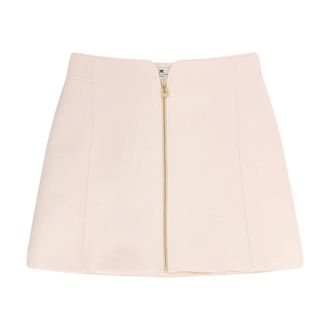 Elisabetta Franchi Femme, Jupes, Beige, Taille: 40 FR Daily Mini Skirt With Zip