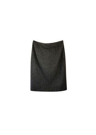 Ralph Lauren Collection Grey Cashmere Skirt Size M