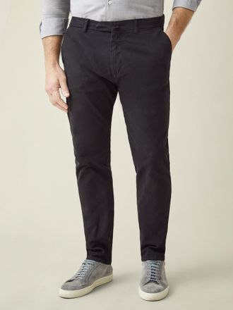 Luca Faloni Chinos Cortina in Schwarz aus Baumwoll-Twill für Herren