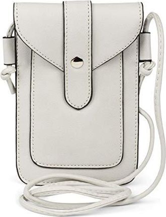 styleBREAKER Sac à écran tactile pour téléphone portable, couleur unie avec bouton-pression, sac à bandoulière, mini sac 02012369, couleur:Gris clair