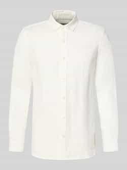 Scotch & Soda Regular Fit Leinenhemd mit Button-Down-Kragen