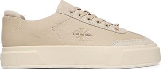 Calvin Klein Sneakers Basket Cups Lup Wt Lth Su HW0HW02984 Beige