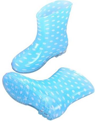 Generic Bottes dextérieur en caoutchouc pour femme Chaussures jardin pluie la mode Confortable Antidérapant Imperméabilité totale Isolation thermique hiver li