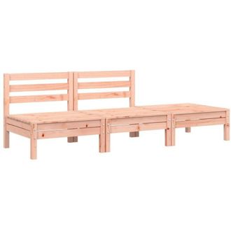 vidaXL Gartensofa 3-Sitzer Massivholz Douglasie vidaXL