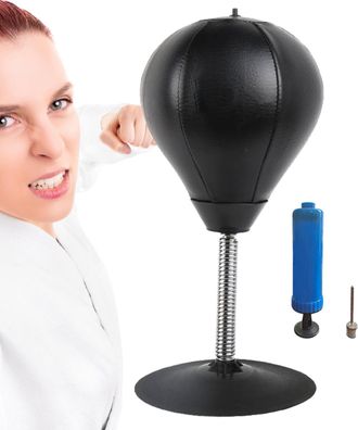 Generic Lustiger Boxsack mit Saugnapf, Boxball zur Linderung der Stimmung, Absaugen auf Schreibtischen, Boxausr&uuml;stung f&uuml;r Kinder und Erwachsene, Spielzeug zur