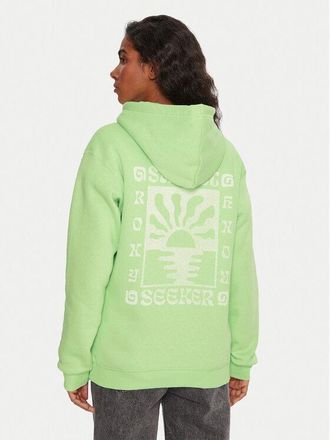 Roxy Sweatshirt Surf Stoked ERJFT05021 Grün Regular Fit
