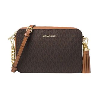 Michael Kors Femme, Sacs, Brun, Taille: ONE Size Sac &agrave; Bandouli&egrave;re pour Femme Jet Set MD Camera Bag Marron 32F8Gf5M2B200