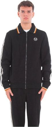 Sergio Tacchini Homme, Sweatshirts et sweats &agrave; capuche, Noir, Taille: S Giorno Cotton Track Jacket