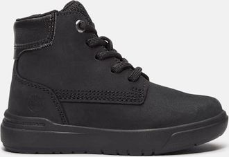 Timberland Seneca Bay Sneaker mit Klettverschluss zum Schn&uuml;ren f&uuml;r Kleinkinder in Schwarz, Schwarz, Gr&ouml;&szlig;e