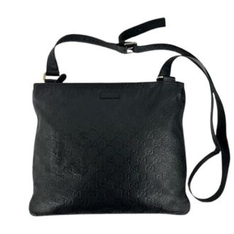 Gucci Pre-owned Leder Schultertasche - - Pre-owned - Damen - Schwarzk - ONE SIZE
