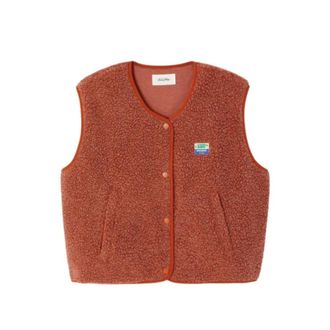American Vintage Gilet sans manches Hoktown American Vintage - Taille: M/L-Mati&egrave;re: 100% polyester*-Couleur fournisseur: Terre cuite chine - Femme - Vestes - Rouge - T