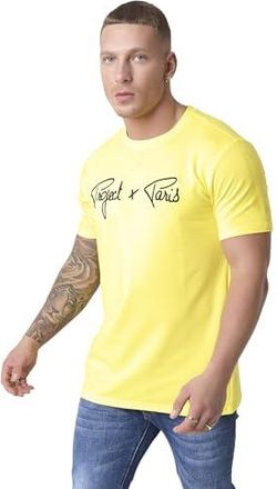 Project X Paris T-Shirt pour Homme, Jaune Citron, L
