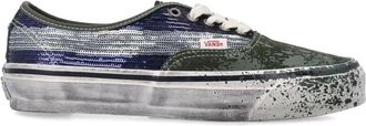 Vans Femme, Chaussures, Vert, Taille: 34 1/2 EU Chaussure Authentique Premium