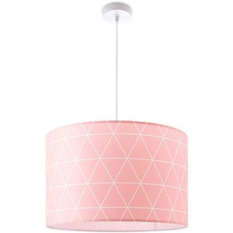 Paco Home Paco Home - Plafonnier Suspension Salon Chambre Lampe Suspendue Scandinave Losanges E27 Rose (&Oslash;38cm), Lampe &agrave; suspension - Blanc