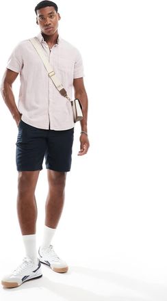 Superdry The Merchant Store - Shorts aus Leinen in Eclipse-Marineblau