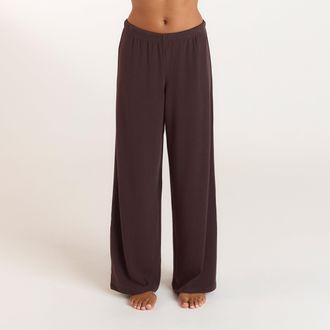 Lounge Pantalon de Pyjama C&ocirc;tel&eacute; - Chocolat Noir - XXL