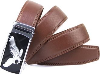 Glamexx24 Gürtel Herren, Automatikschließe Ratsche gürtel, Adlermuster Gürtel Breit 35mm verschiedenen Farben und Längen für Männer