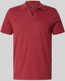 Mc Neal Slim Fit Poloshirt mit V-Ausschnitt
