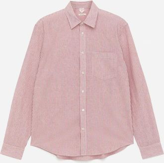 Arket Hemdbluse Aus Baumwolle Und Leinen -Rot