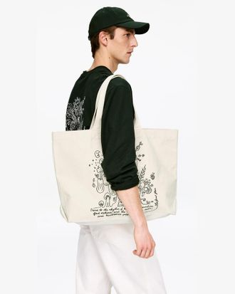 Arket CAF&Eacute; Canvas-Tragetasche -Schwarz