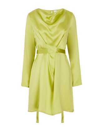 8 by YOOX SILK L/SLEEVE MINI DRESS