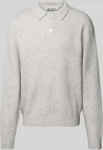 Review Relaxed Fit Strickpullover aus elastischem Woll-Mix
