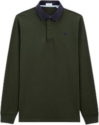 Serge Blanco Maillot de Rugby Polo Manches Longues Vert Anglais Lupin - Mode Homme