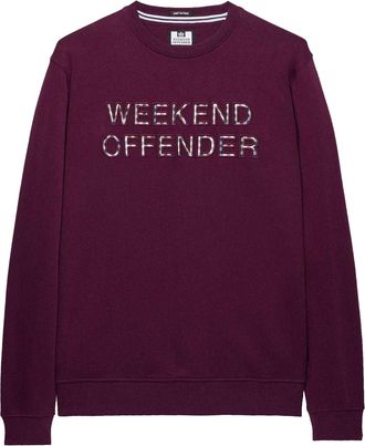 Weekend Offender Warwick Rundhalsausschnitt Sweatshirt f&uuml;r Herren (Beerenrot)