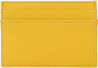 Versace Quilted Leather Card Case - Yellow