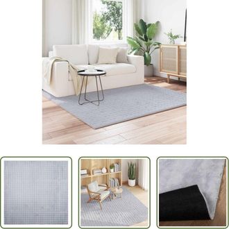 vidaXL vidaXL Teppich f&uuml;r Terrasse - Bereichsteppiche Quadratisch SIROLO Grau 120 x 120 cm Polyester