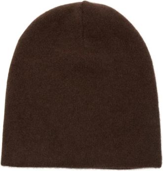 Frankie Shop bonnet en maille côtelée - Marron