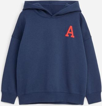 Arket Schweres Kapuzensweatshirt -Blau