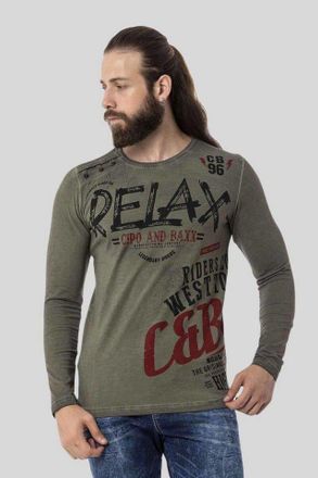 Cipo & Baxx T-Shirt Sweatshirts mit l&auml;ssigem Print