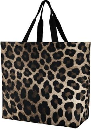 Generic Imprim&eacute; L&eacute;opard Noir Sac A Main Femmes Imperm&eacute;able Sacs D&eacute;contract&eacute; Sac A Main Femme Pour Plage Quotidienne Shopping