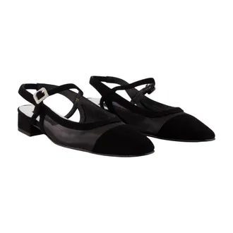 Carel Womens Oceanight2 Ballerina Flat Shoes - Carel Leather Black Flat-Shoes