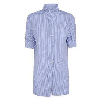 Maison Margiela Hemd mit kurzen &Auml;rmeln und Druckkn&ouml;pfen - - Blouses & Shirts - Damen - Mehrfarbig - M